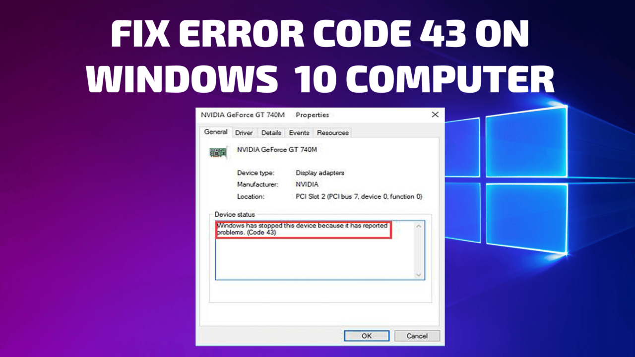 What is windows error code 43? - TrendyPort