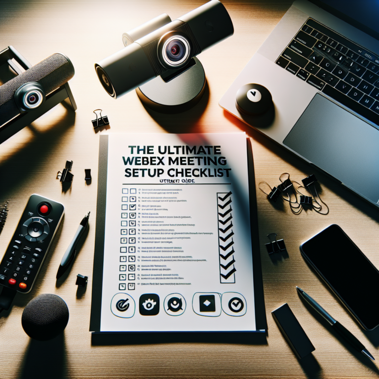 The Ultimate Webex Meeting Setup Checklist - Ultimate Guide - TrendyPort